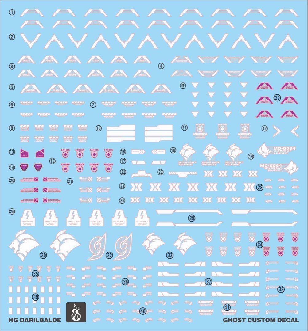 [Yan] HG Darilbalde Gundam (G Rework Ver.) Ghost Custom Fluorescent ...