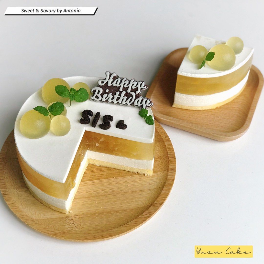 Yuzu Cake / Citron Cake / Lychee Cake / Pineapple Cake/ Peach Cake ...