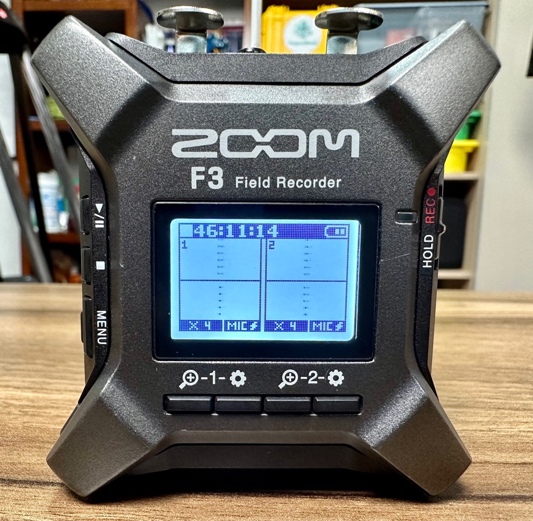 Zoom F3 2-input 32 bit floating recorder, Audio, Other Audio Equipment on Carousell