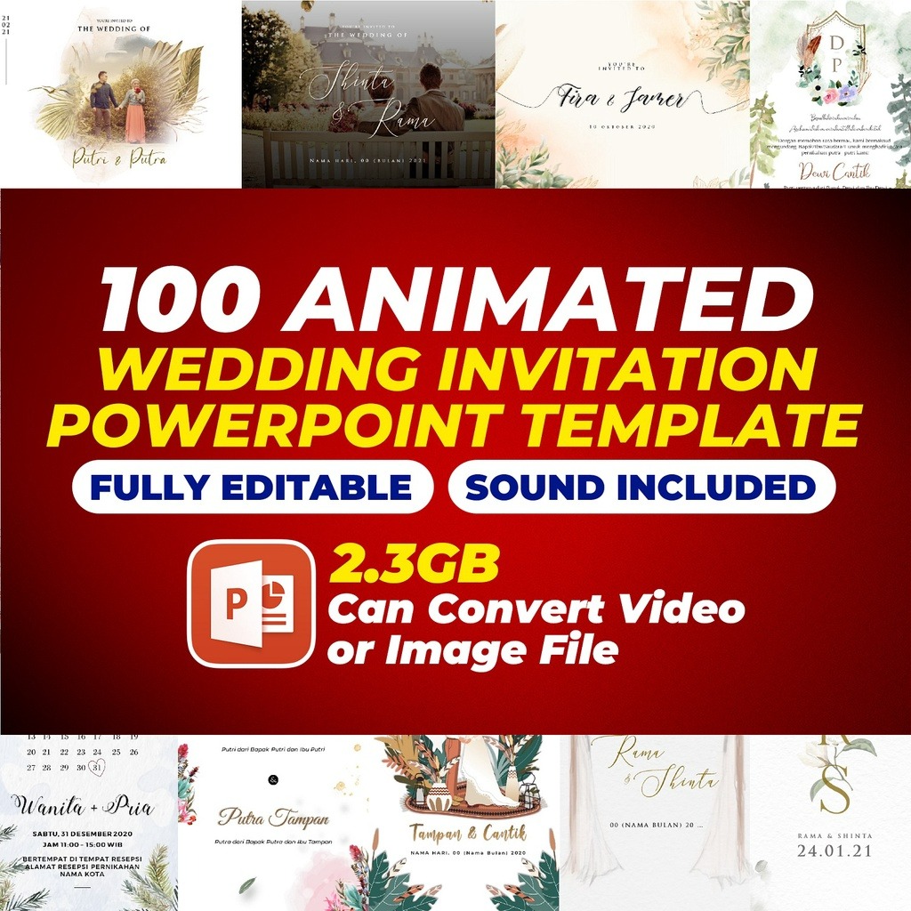 100 EPS/Ai Modern Wedding Invitation Card Template (EPS / Ai File) Kad ...