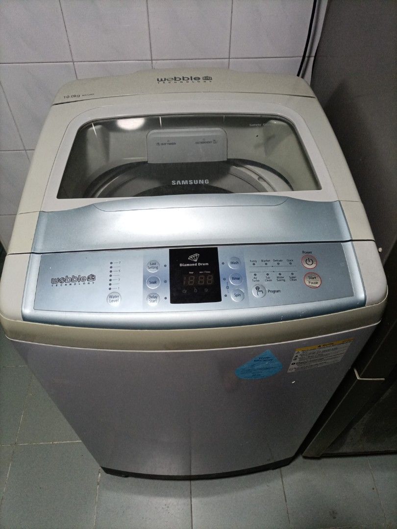10KG Samsung Top Loading Washing Machine, TV & Home Appliances, Washing ...