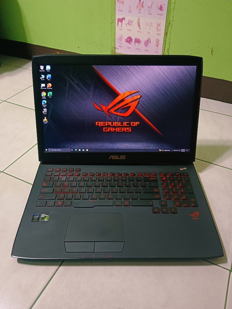 17 INCH ASUS ROG CORE I7 4720HQ 16GB RAM 512GB SSD NVIDIA GEFORCE GTX 965M GAMING LAPTOP ...