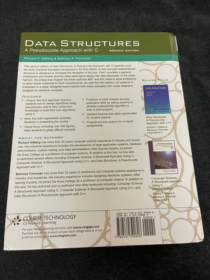 資料結構 資工 資結 資管 Data Structures A Pseudocode Approach With C 書籍、休閒與玩具