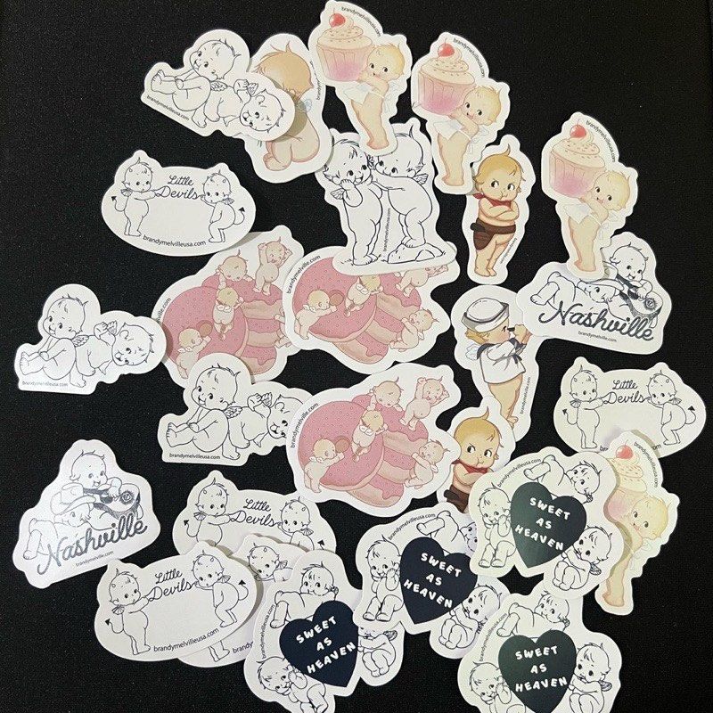 ‼️ ONHAND‼️ Official Brandy Melville Stickers, Guitar picks, Pins and ...