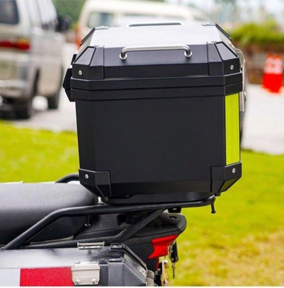 ABS Plastic Top Box 55L Lightweight, Motorcycles, Motorcycle ...