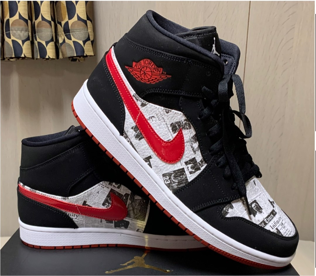 Air Jordan 1 Mid SE Air Times, Men's Fashion, Footwear, Sneakers on ...