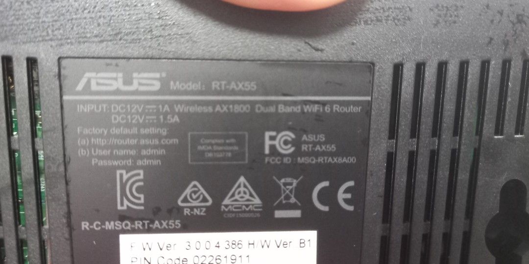 Asus WiFi 6 router RT-AX55 4 antenna, Huawei EchoLife GPON Open Net ...