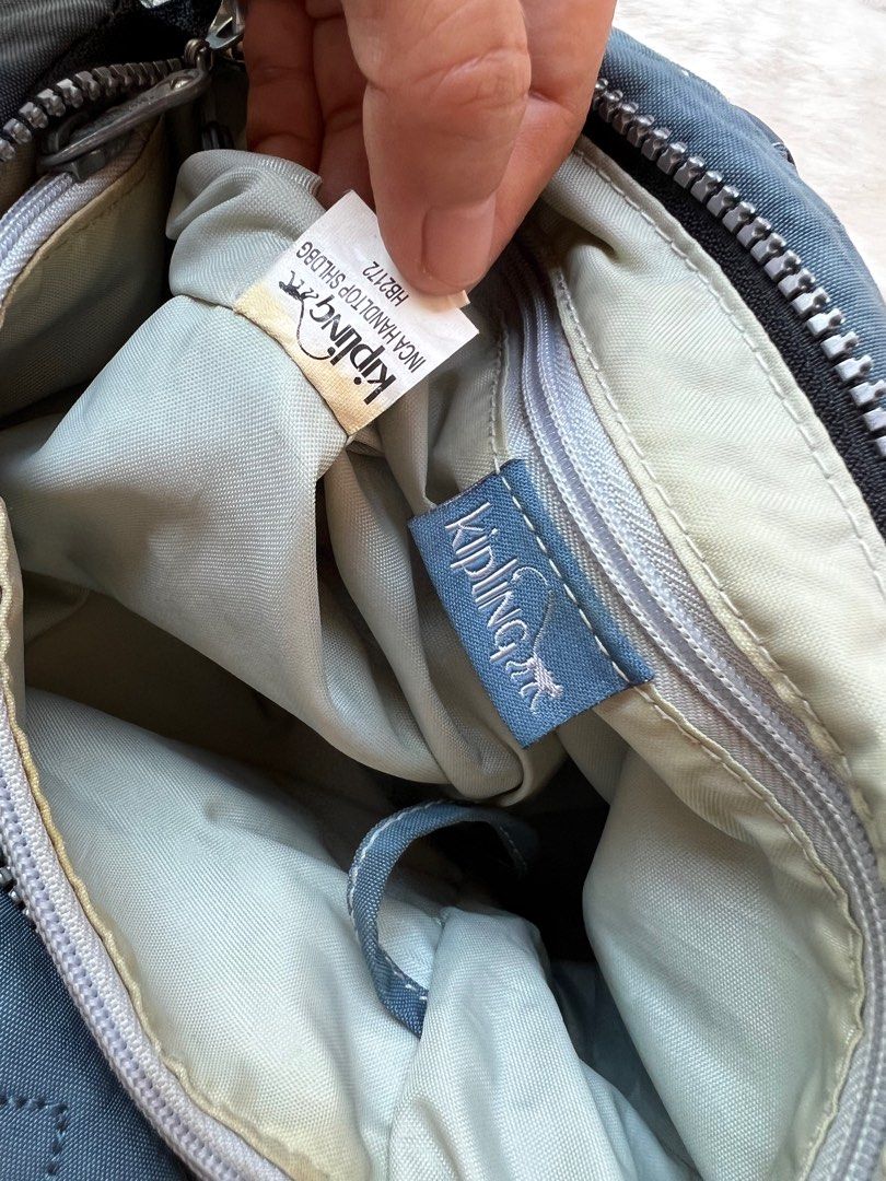 Authentic Kipling Inca 2-way Sling Bag in Denim Blue, Women's Fashion ...