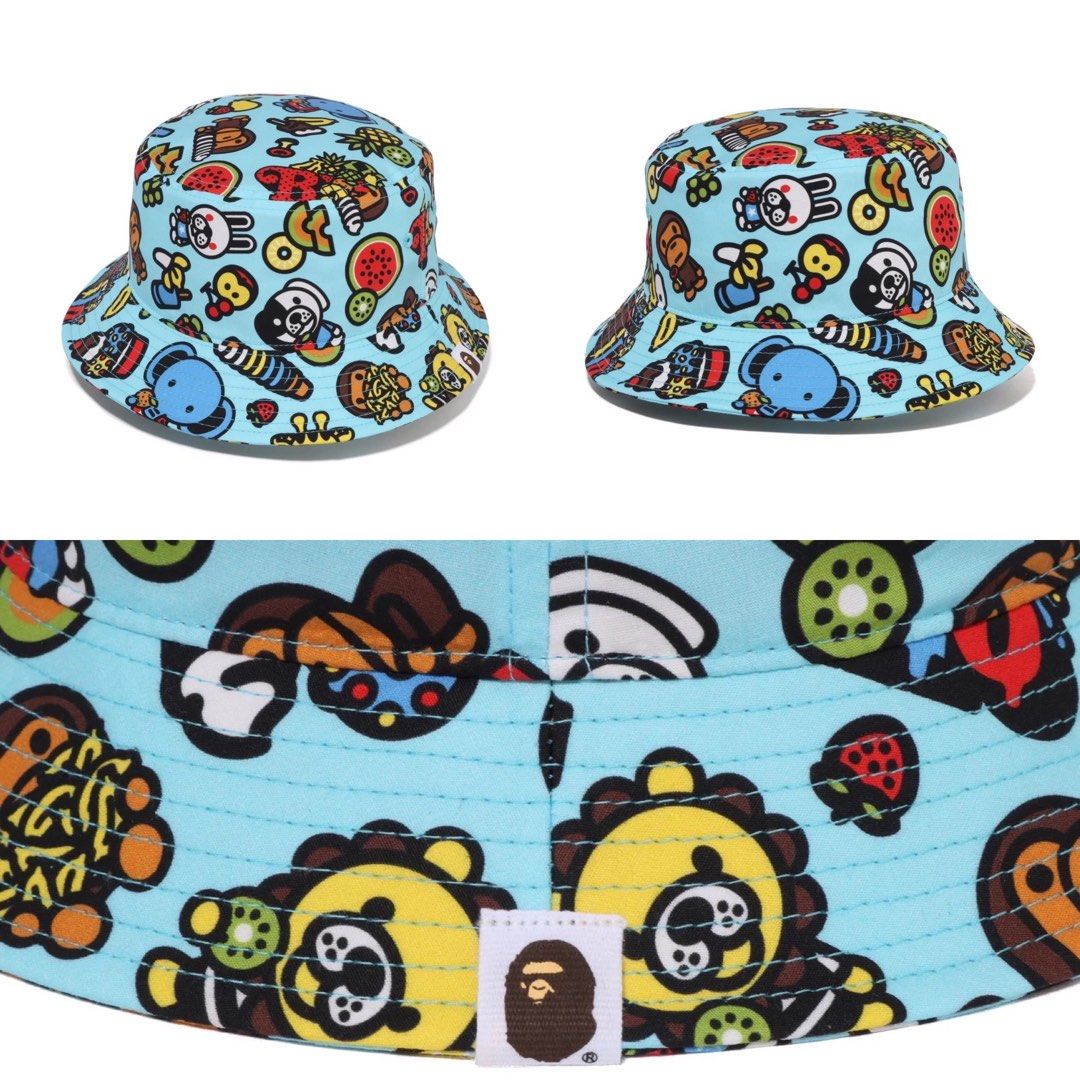 BAPE BABY MILO MIXED FRUIT BUCKET HAT, Babies & Kids, Babies & Kids ...