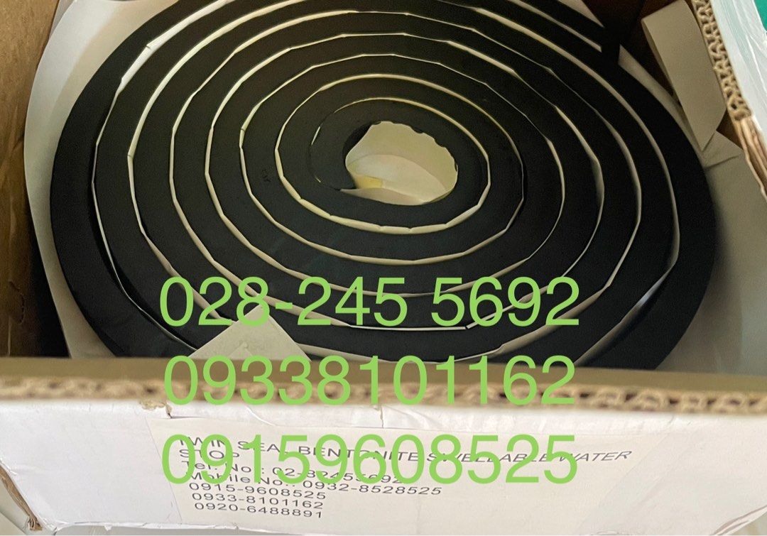 BENTONITE WATERSTOP, BENTONITE STRIP, SWELLABLE WATERSTOP, SWELLABLE ...