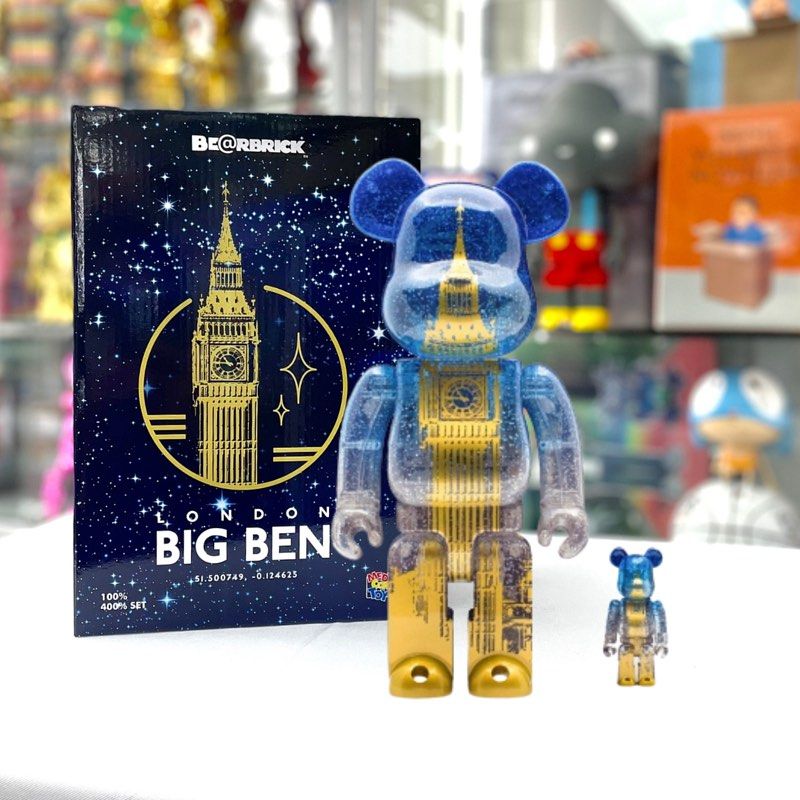 Big Ben Bearbrick 400%&100%(全新，澳門限定), 興趣及遊戲, 玩具 & 遊戲類 - Carousell