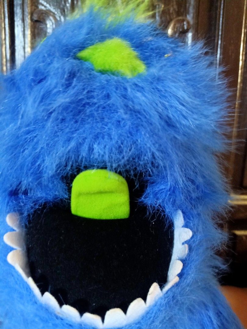 BIG SIZE BLUE MONSTER HAND PUPPET, Hobbies & Toys, Toys & Games on ...