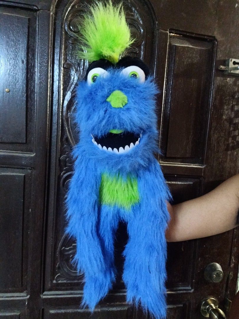 BIG SIZE BLUE MONSTER HAND PUPPET, Hobbies & Toys, Toys & Games on ...