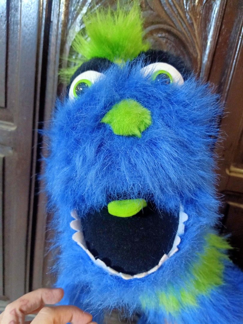 BIG SIZE BLUE MONSTER HAND PUPPET, Hobbies & Toys, Toys & Games on ...