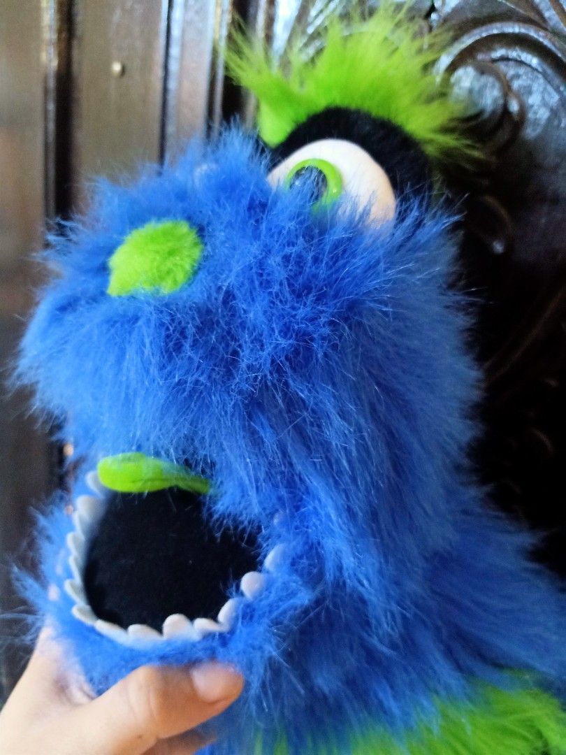 BIG SIZE BLUE MONSTER HAND PUPPET, Hobbies & Toys, Toys & Games on ...