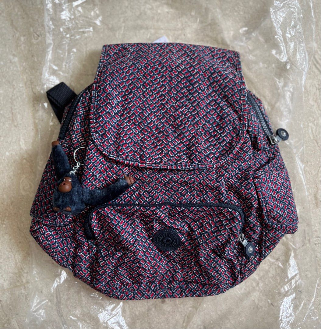BN kipling city pack S mini Geo backpack, Women's Fashion, Bags ...