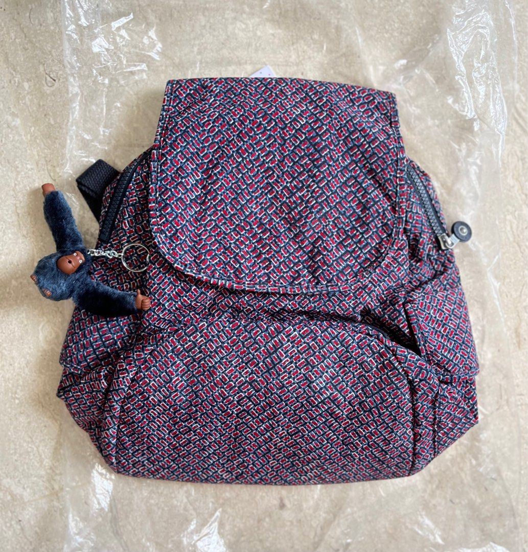 BN kipling city pack S mini Geo backpack, Women's Fashion, Bags ...
