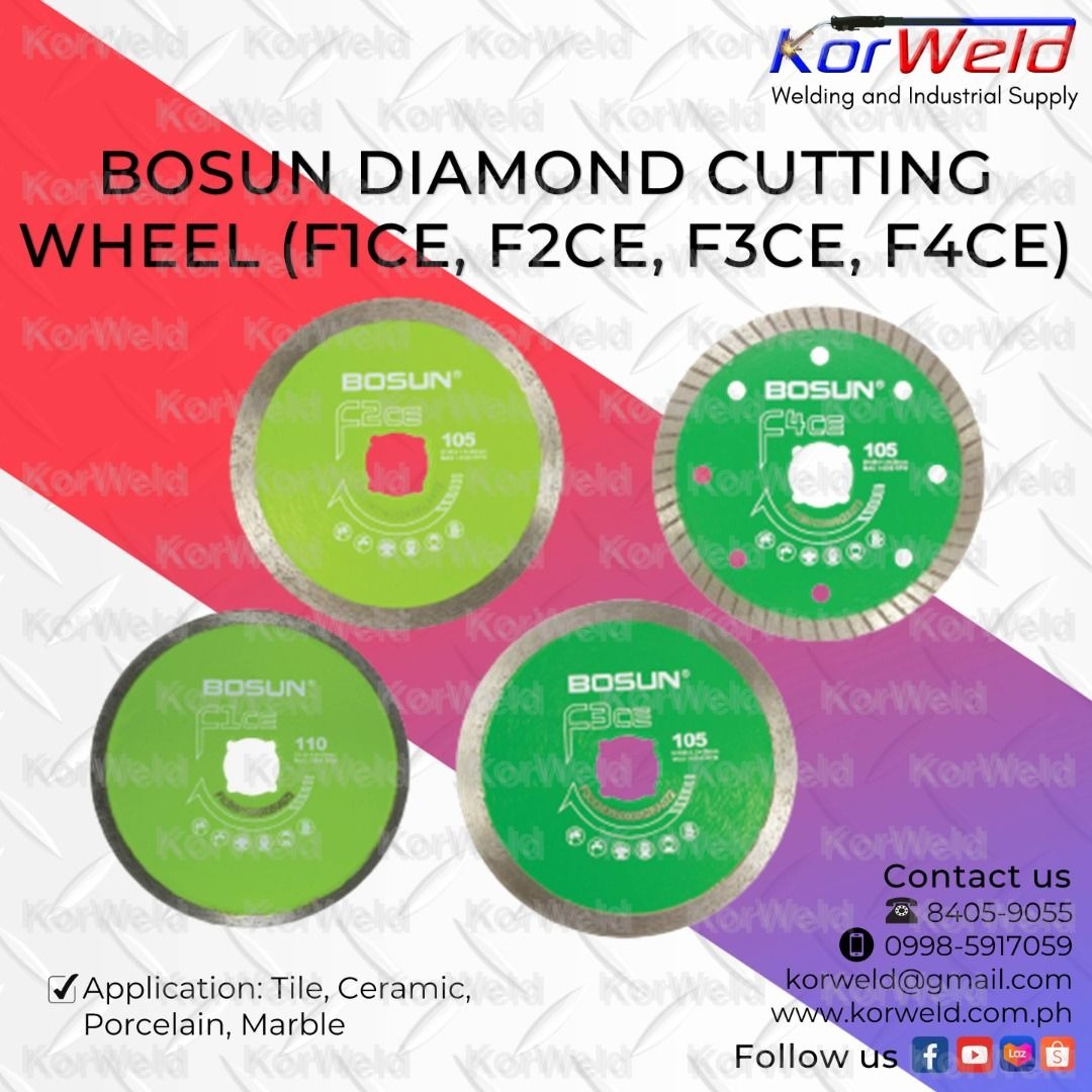 Bosun Diamond Cutting Wheel (F1CE, F2CE, F3CE, F4CE), Commercial ...