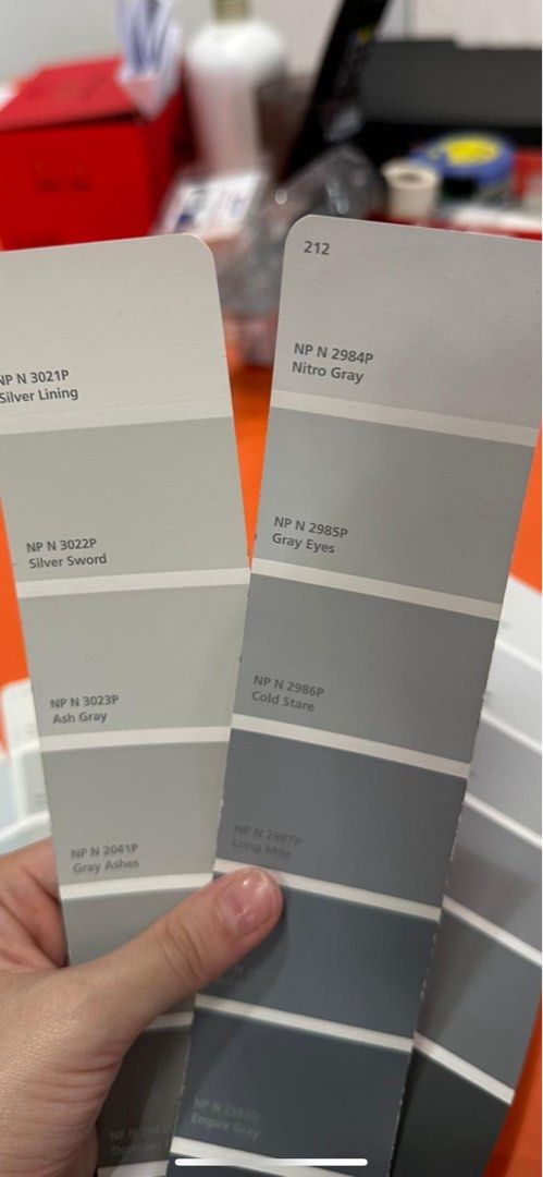 Brand new 1L Nippon paint gray eyes, Furniture & Home Living, Home ...