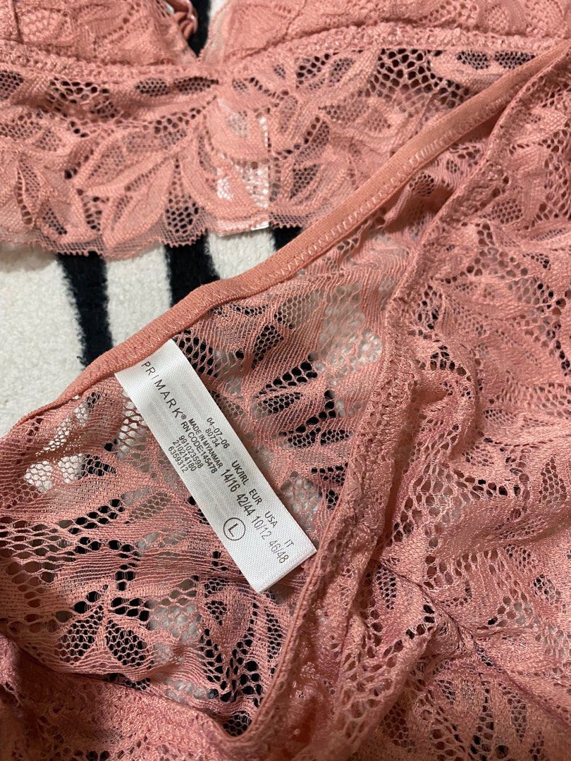 Brand New Primark Lace Lingerie Set, Women's Fashion, Undergarments ...