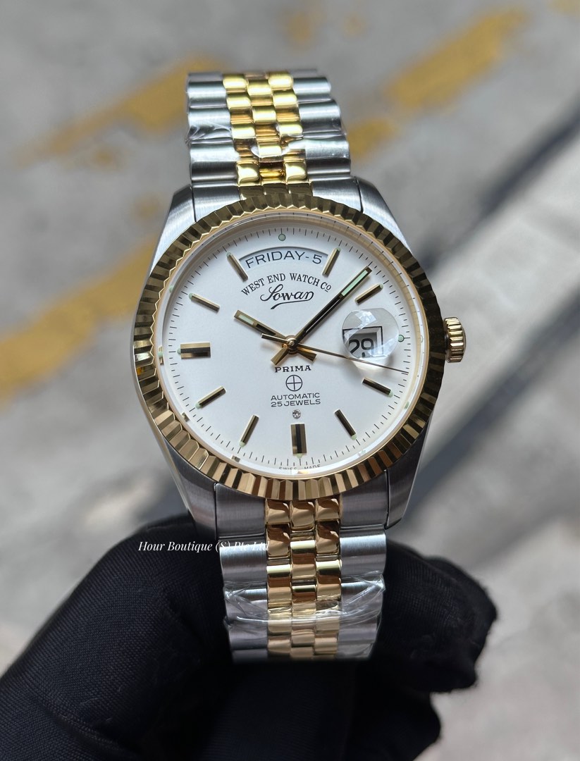 Brand New WESTEND Watch Company White Dial two Tone 41mm Swiss Made ...