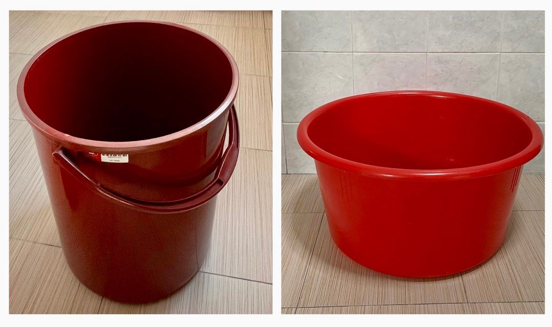 Bucket, basin, Furniture & Home Living, Cleaning & Homecare Supplies ...