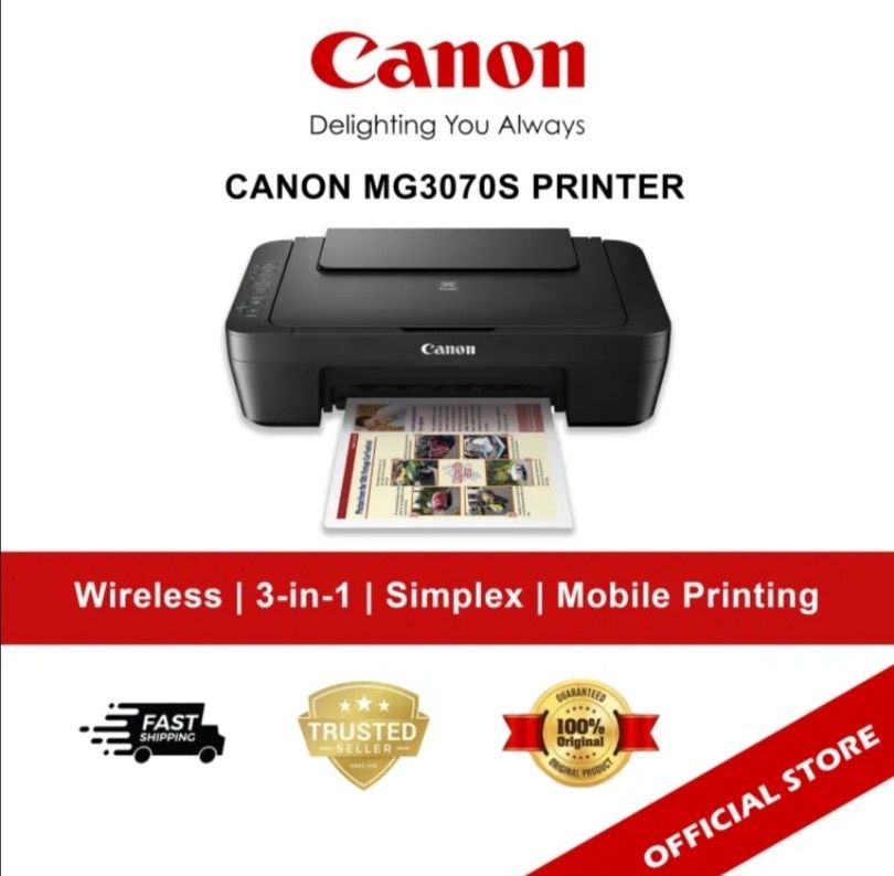 Canon MG3070S all in one printer, Computers & Tech, Printers, Scanners ...