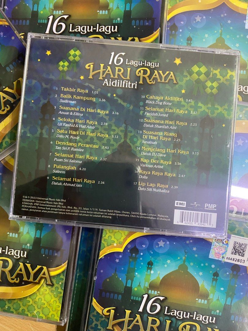 CD Various Artist - 16 Lagu Lagu Hari Raya Aidilfitri, Hobbies & Toys, Music & Media, CDs & DVDs ...