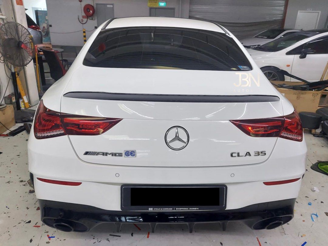 CLA45 C118 Spoiler For Boot, Car Accessories, Accessories on Carousell