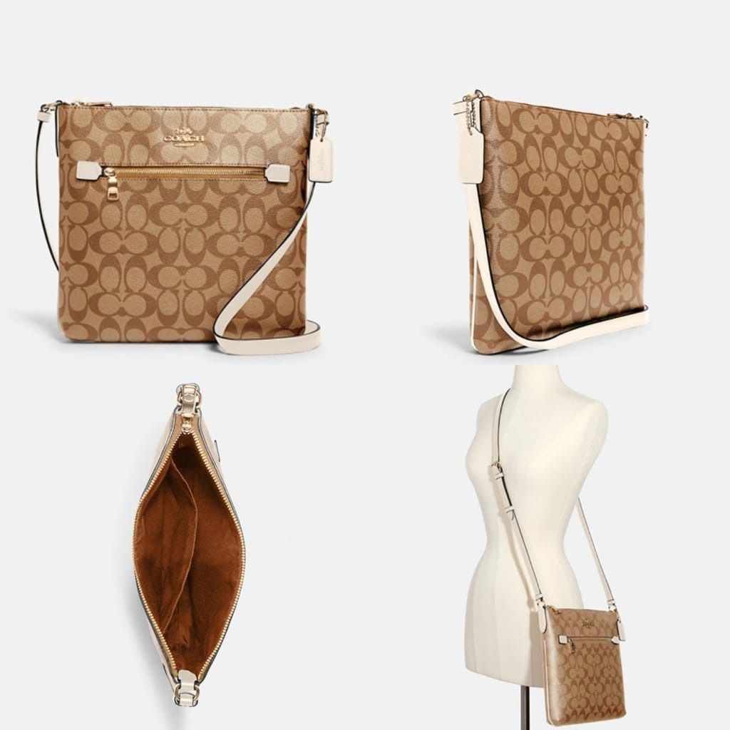 Coach Rowan File Bag In Signature Canvas (Women Crossbody Sling ...