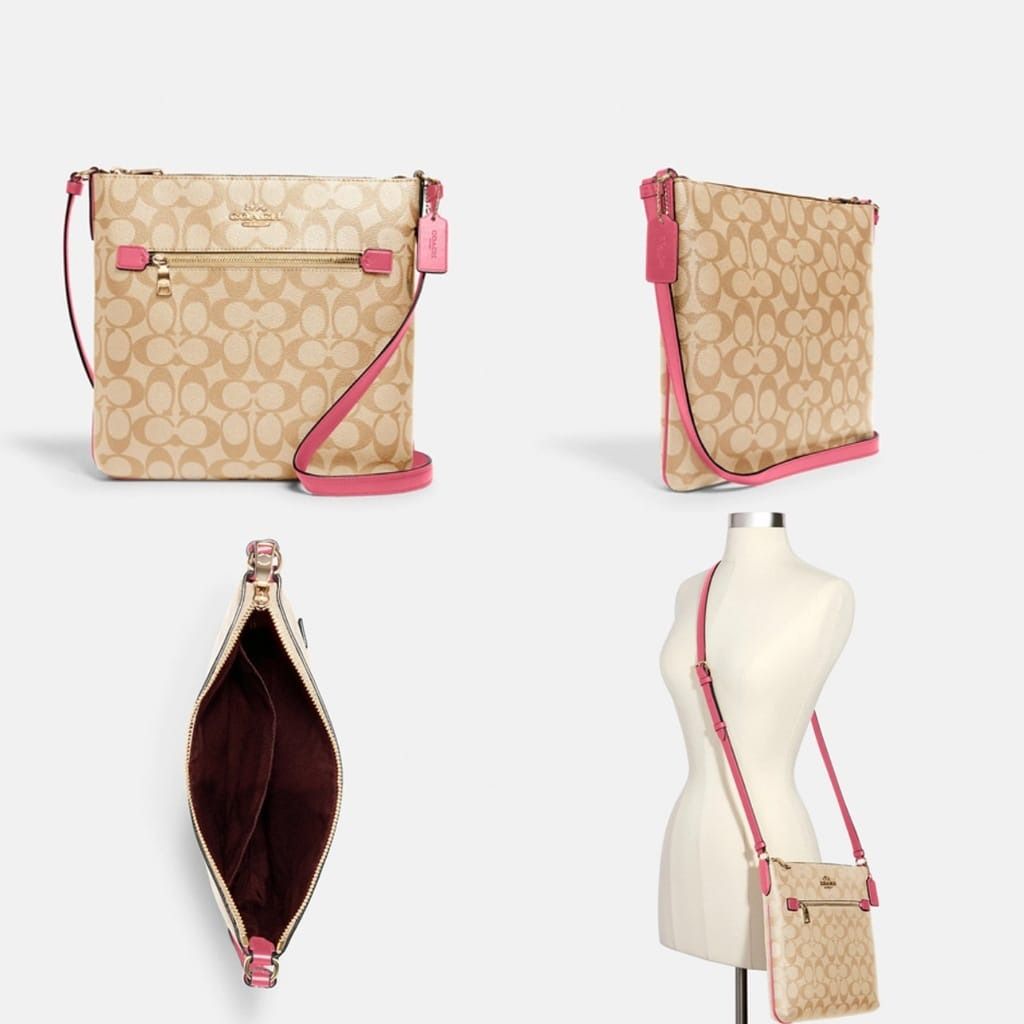 Coach Rowan File Bag In Signature Canvas (Women Crossbody Sling ...