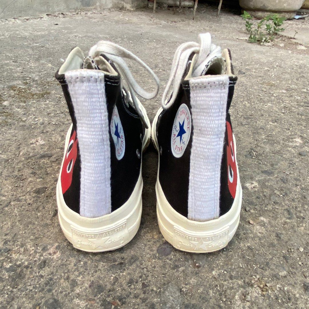 Converse CDG High Cut, Women's Fashion, Footwear, Sneakers on Carousell