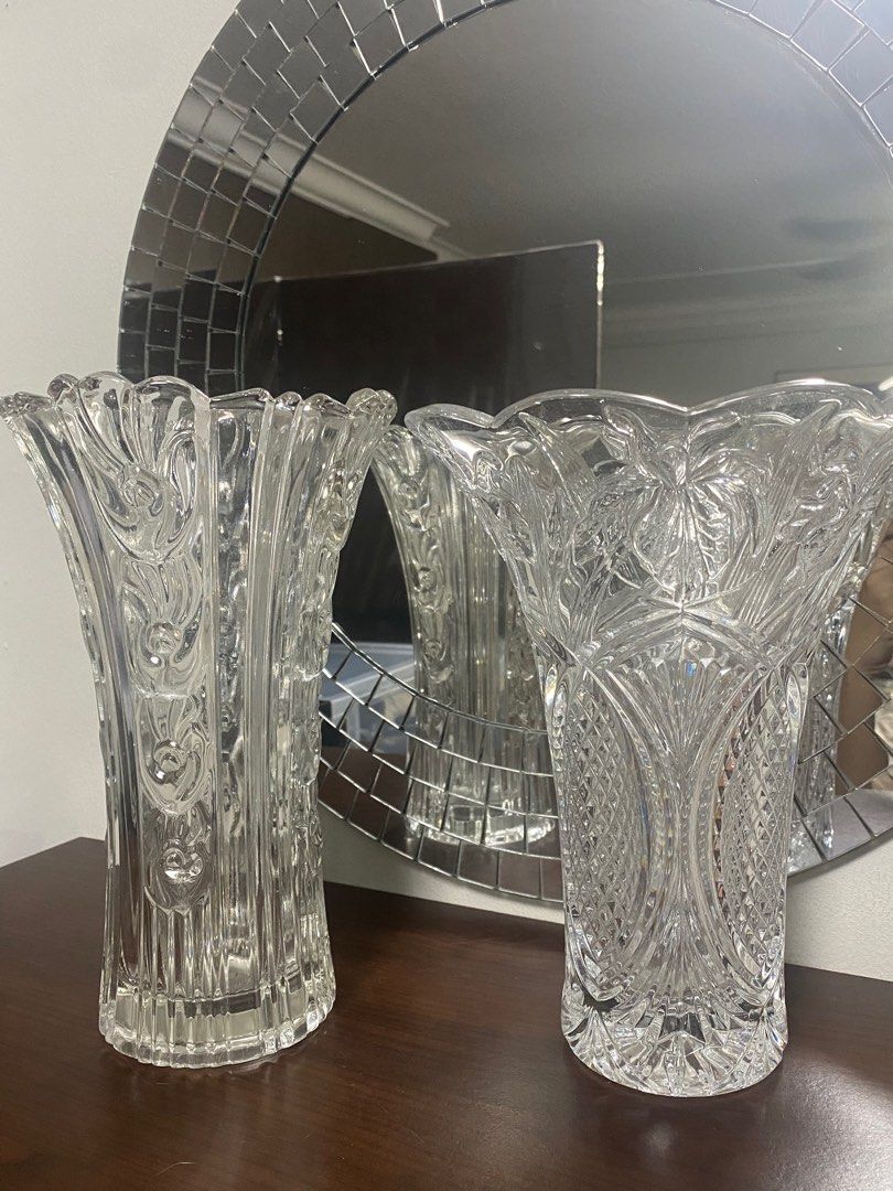 Crystal Vase, Furniture & Home Living, Home Decor, Vases & Decorative ...