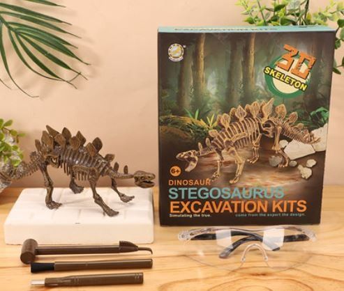 Dinosaur Excavation Kits 3D Skeleton T-Rex And More Designs, Hobbies ...