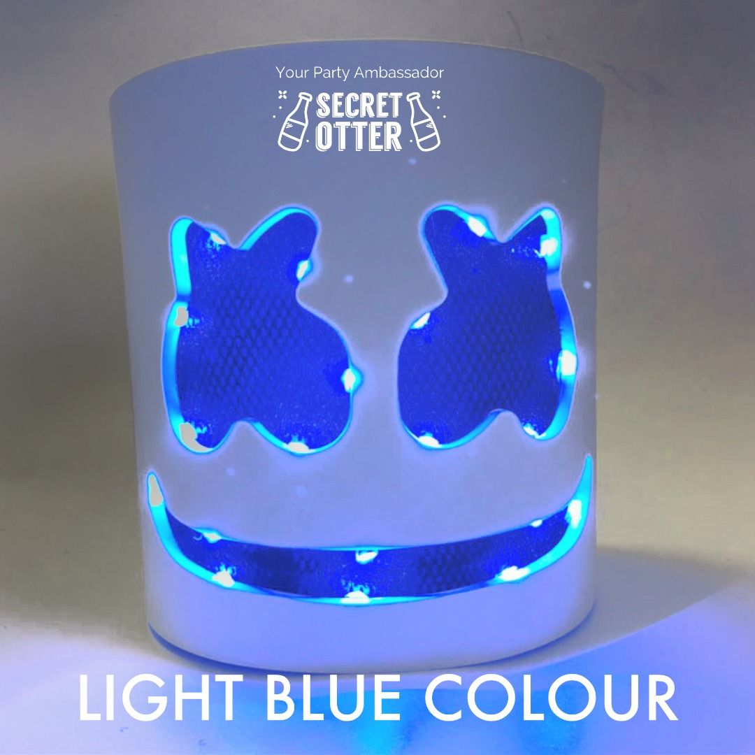 DIY Your Own Marshmello Mask with LED Lights, Hobbies & Toys, Toys ...