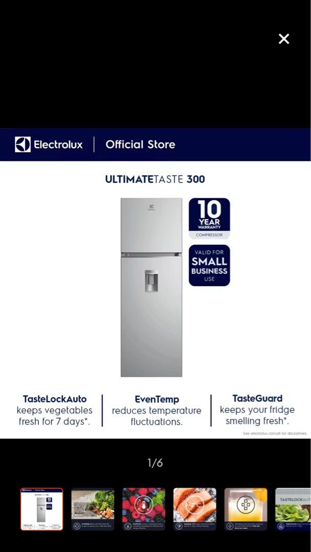 Elextrolux Fridge with Water dispenser NO FROST, TV & Home Appliances ...