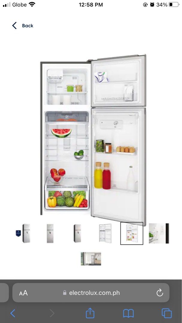 Elextrolux Fridge with Water dispenser NO FROST, TV & Home Appliances ...