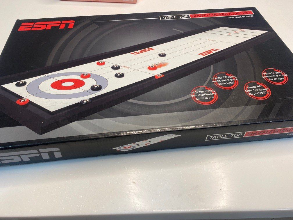 ESPN Table top Shuffle box curling, Hobbies & Toys, Toys & Games on ...