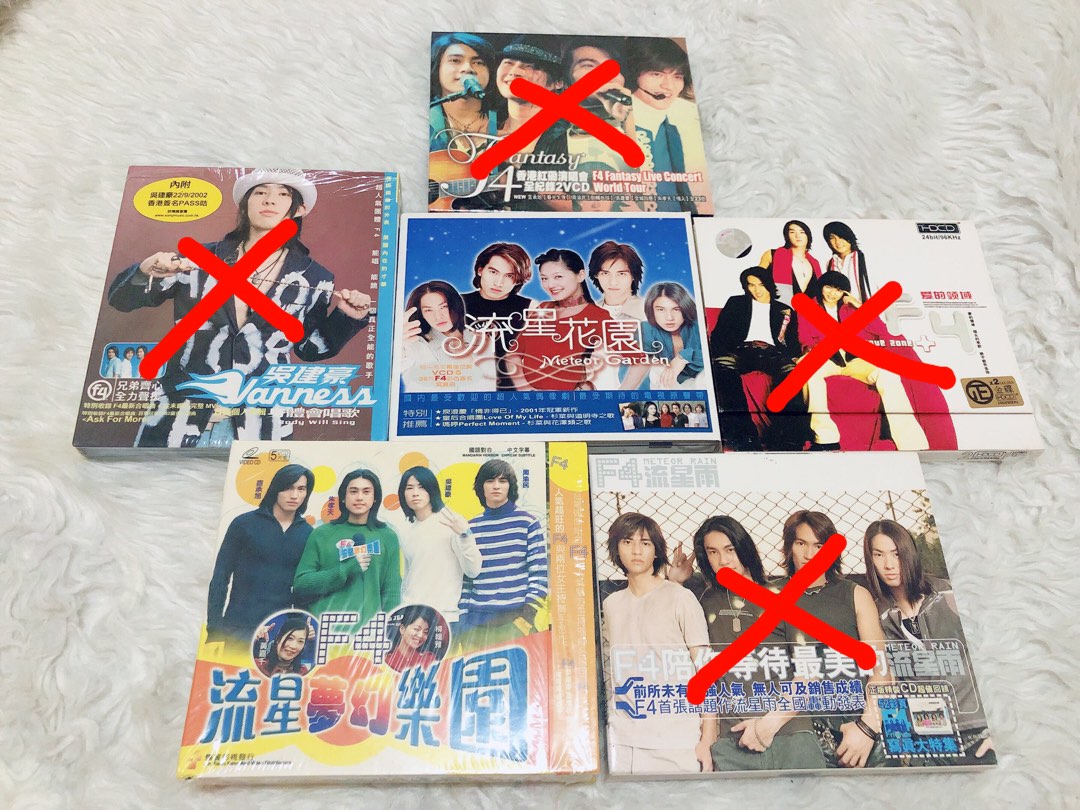 F4 All Original CD & VCD, Hobbies & Toys, Music & Media, CDs & DVDs on Carousell