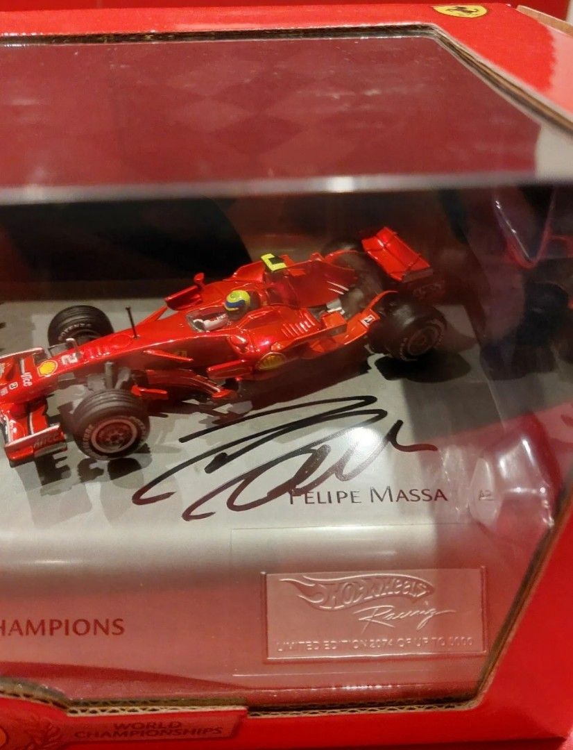 FERRARI 2008 CONSTRUCTORS' CHAMPIONS Diecast 1:43, SIGNED by RAIKKONEN ...