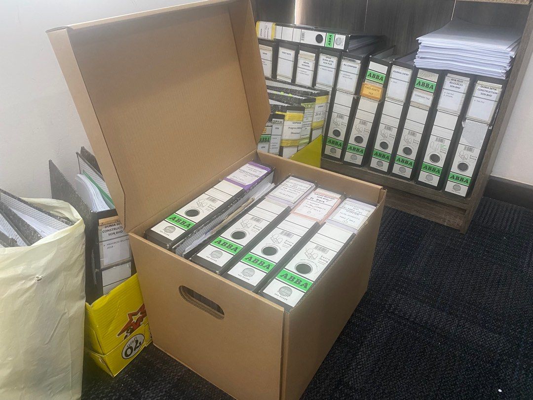 File Storage Box Document Office Kotak, Furniture & Home Living, Home ...