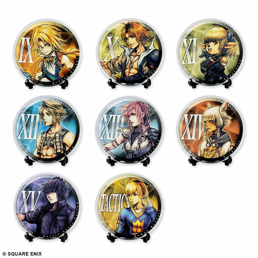 Final Fantasy 35th Anniversary Shop Goods Dissidia Glass Plate ...