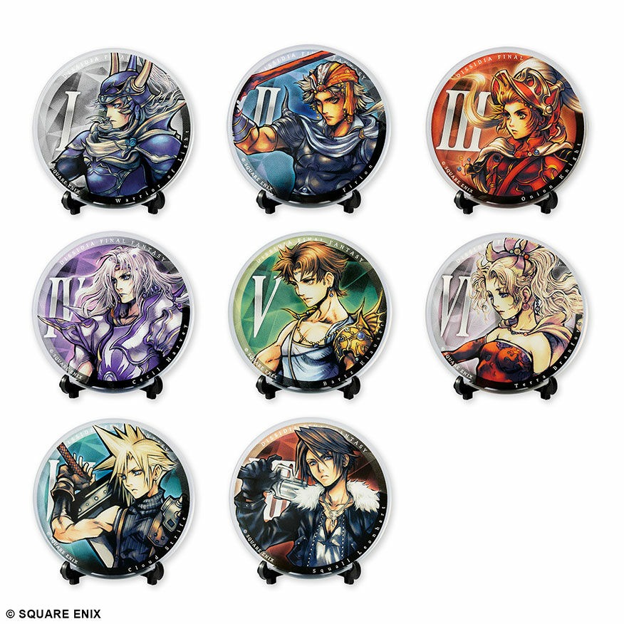 Final Fantasy 35th Anniversary Shop Goods Dissidia Glass Plate ...