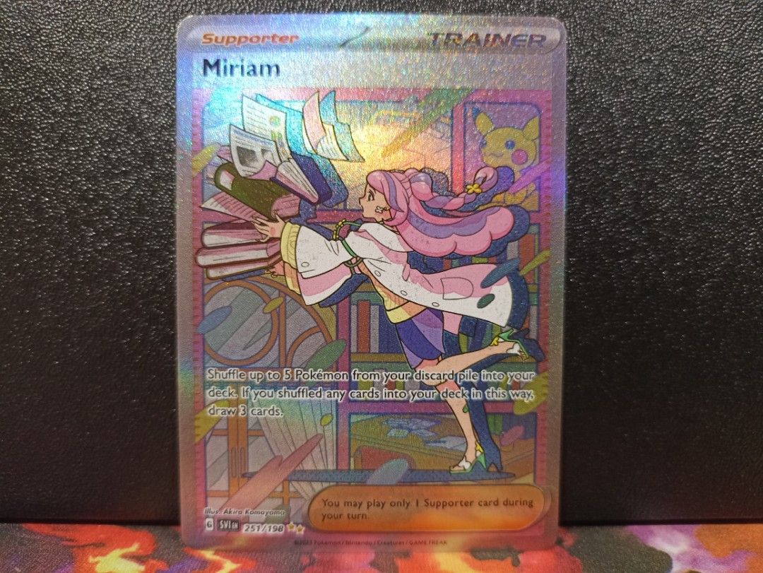 FREE REGISTERED MAIL - Miriam Special Illustration Rare 251/198 SV1EN ...