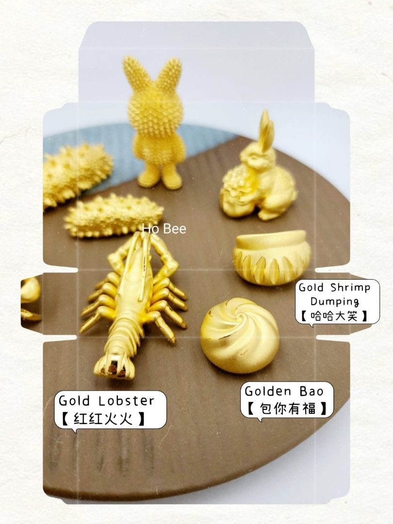 Gold Lobster/Gold Shrimp Dumpling/Gold Bao/Gold sea cucumber/Gold Crab ...