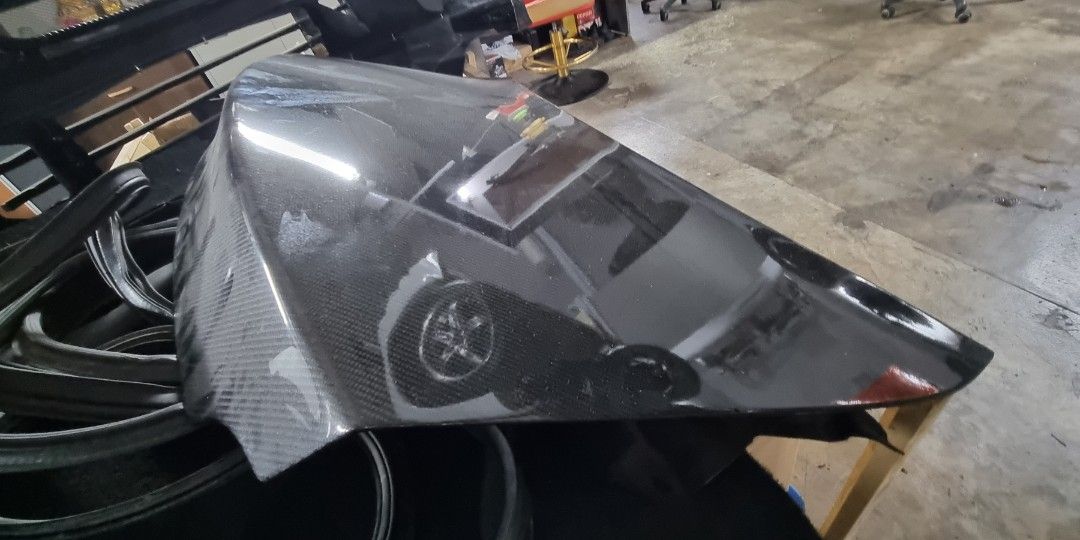 Gtr r35 stock style carbon boot, Car Accessories, Accessories on Carousell