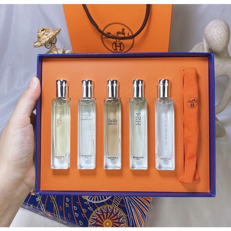 Hermes Parfums Gift Set 5x15ml by HERMES PARIS Original Tester Eropa ...