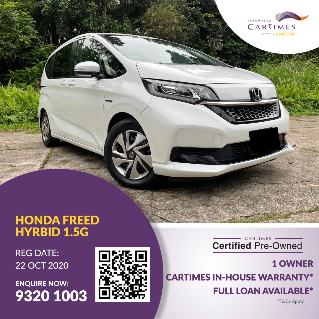 Honda Freed Hybrid 1.5G LED Honda Sensing [New Facelift] Auto, Cars ...