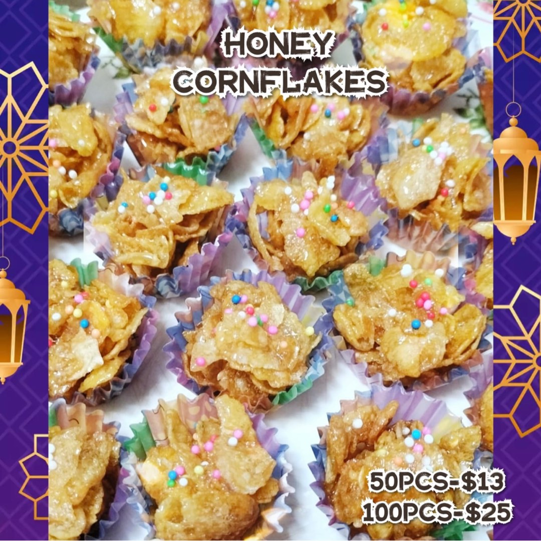 Honey cornflakes, Food & Drinks, Homemade Bakes on Carousell