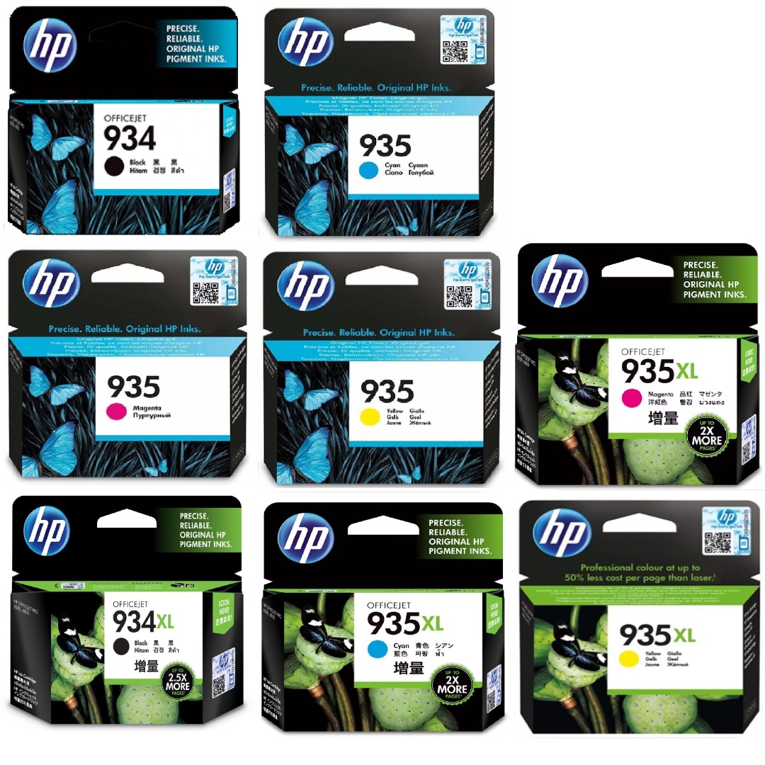 HP Original Ink Cartridge 934 935, Computers & Tech, Printers, Scanners ...